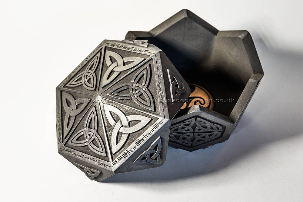 Hexagon Celtic Treasure Box L Handmade in Scotland Unique - Etsy