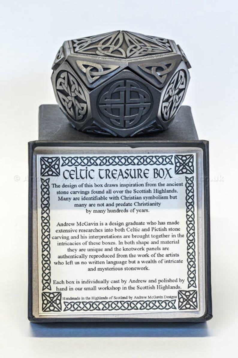 Small Hexagon Celtic Treasure Box Geometric Box Trinket Box - Etsy UK