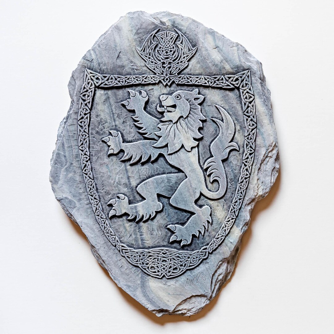 Scottish Lion Rampant Wall Art, Scottish National Symbol, Scottish Wall ...