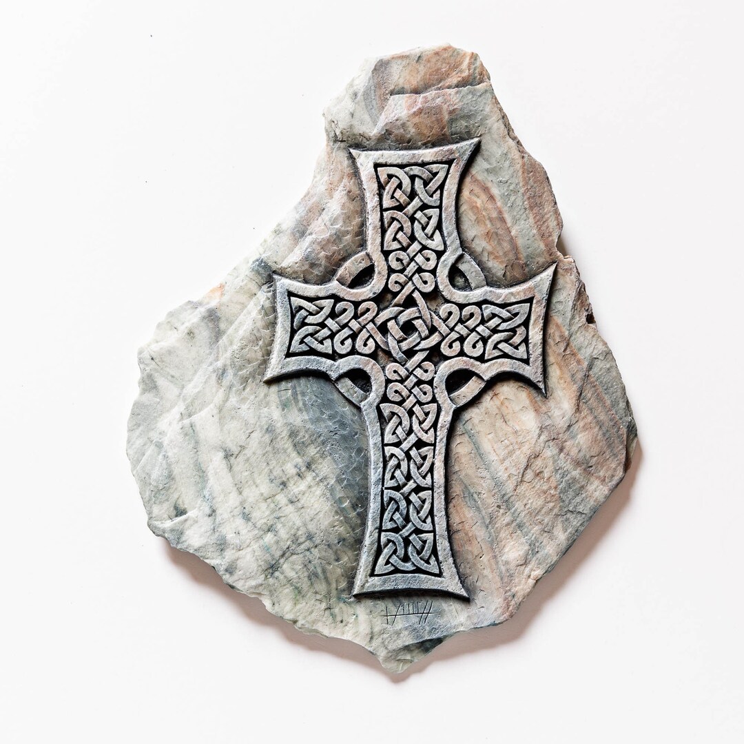 Iona Cross Wall Plaque, Celtic Cross Wall Art, Scottish Gift, Celtic ...