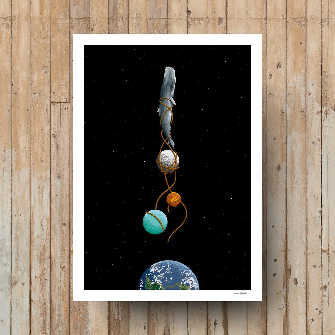 Falling Planets Print - Etsy