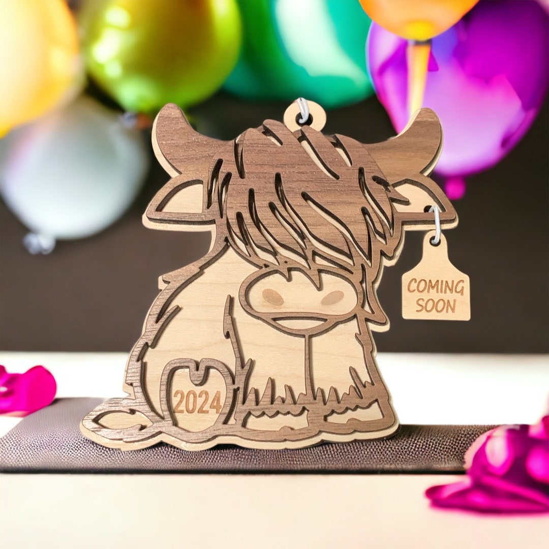 Cow Ornament, Personalized Cow Christmas Ornament, Our First Home, Baby ...
