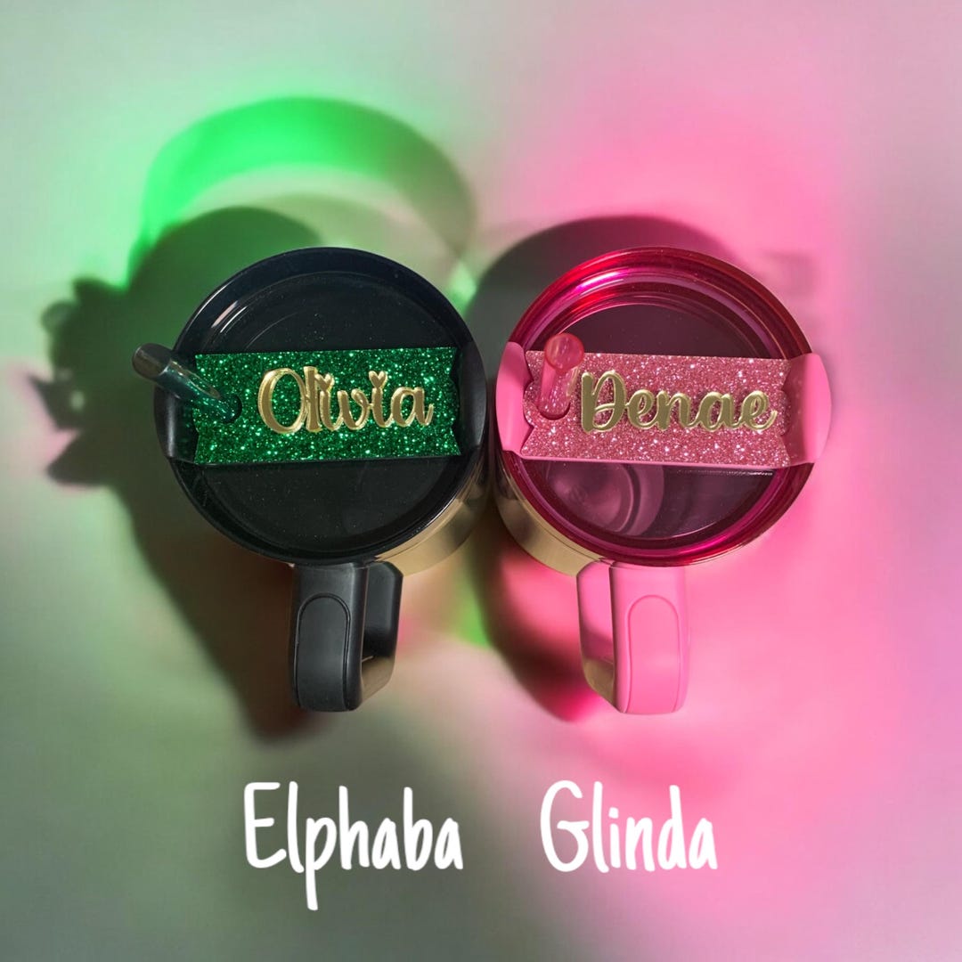 Wicked Elphaba Stanley Tumbler Name Topper personalized Custom Cup ...