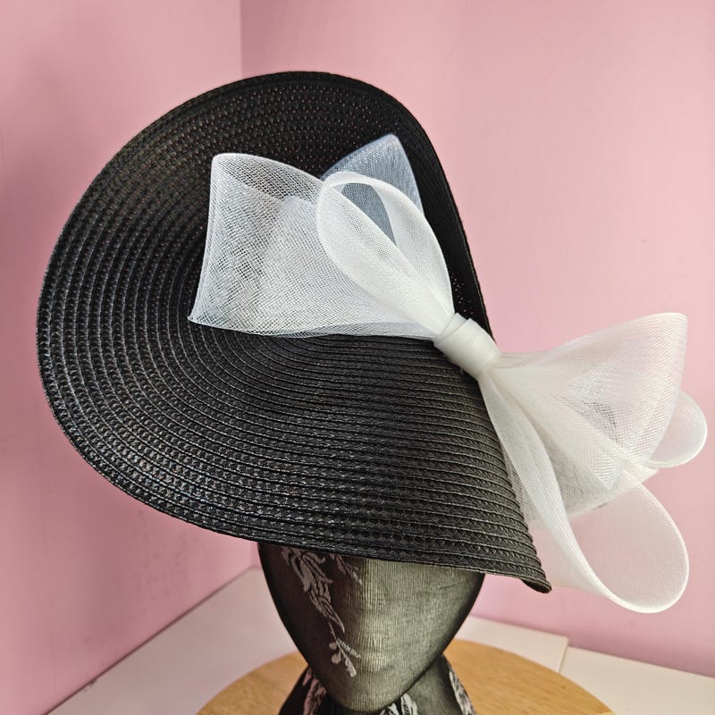 Black Hair Bow Millinery - Etsy UK