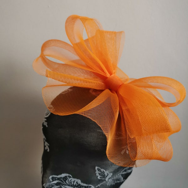 Orange Fascinator - Etsy