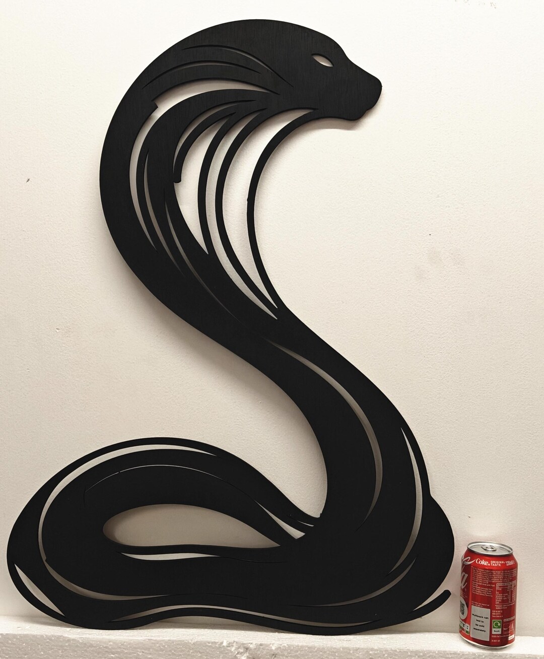 752mm X 550mm Black Wooden Snake Wall Door Decoration Hanging Picture ...