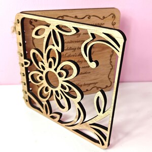 Custom Made Personalised Wood Plaque Card Laser Cut Carved Engraved ...