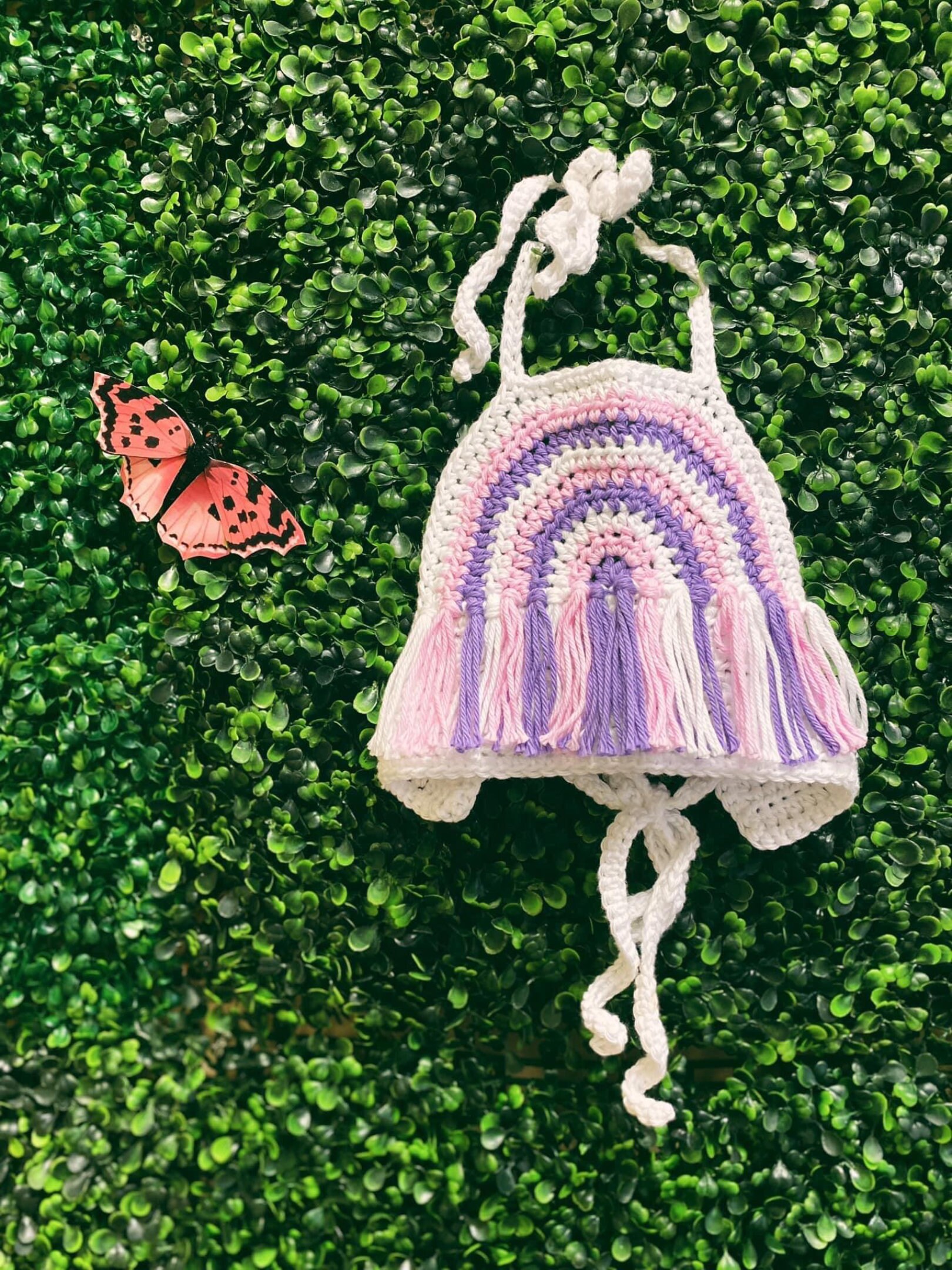 Crochet Boho Rainbow Crop Top for Kids - Etsy