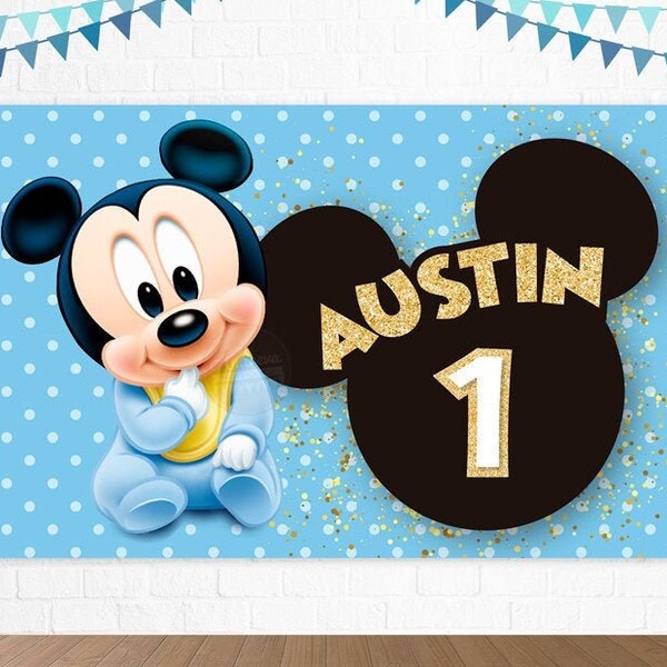 Baby Blue Mickey - Etsy
