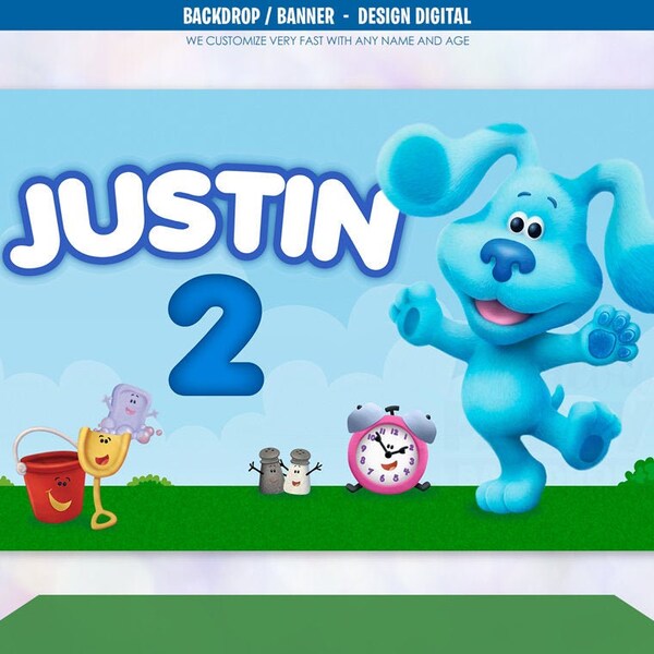 Blues Clues Backdrop Banner - Etsy
