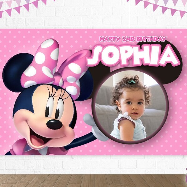 Minnie Mouse Banner - Etsy