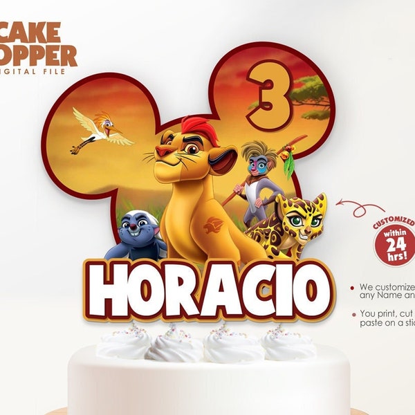 Lion King Cake Topper Digital - Etsy