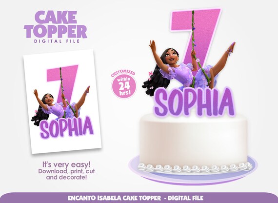 Paper & Party Supplies Isabela Birthday Party Isabela Cake topper ...
