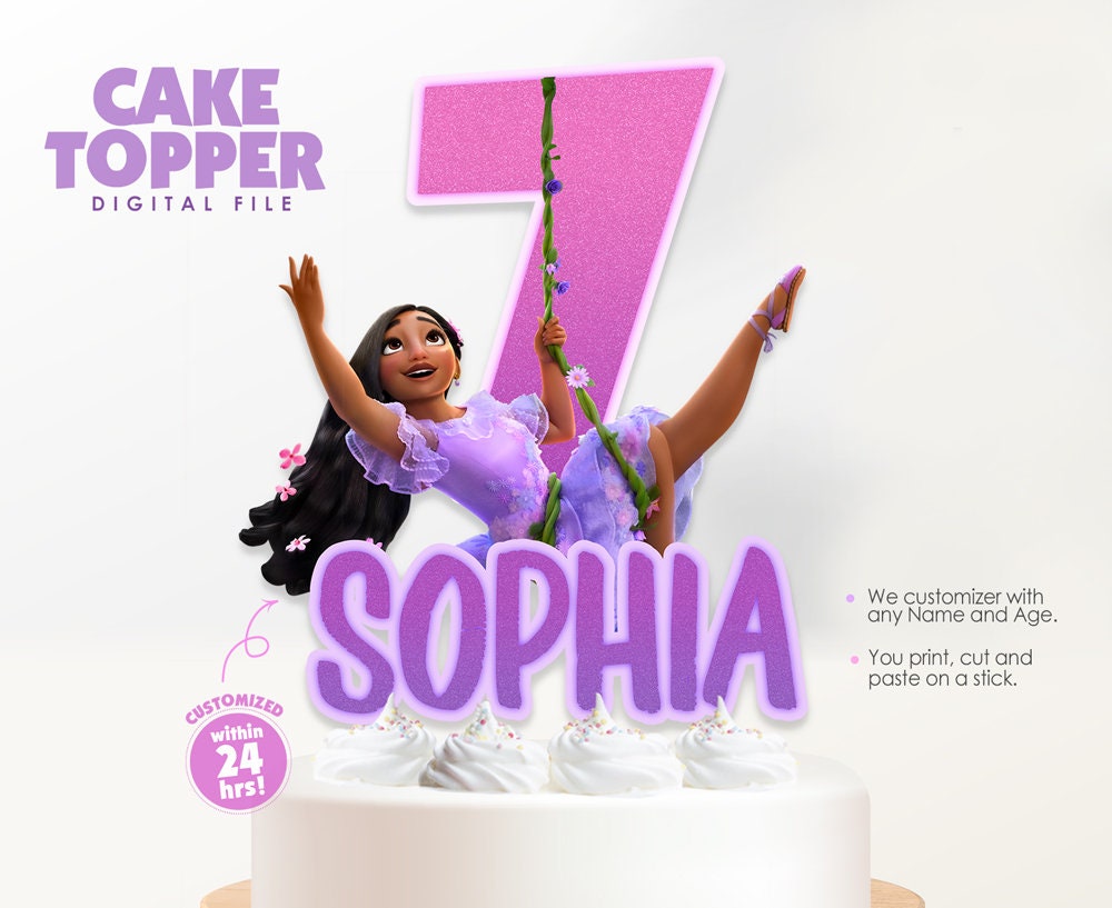 Paper & Party Supplies Isabela Birthday Party Isabela Cake topper ...