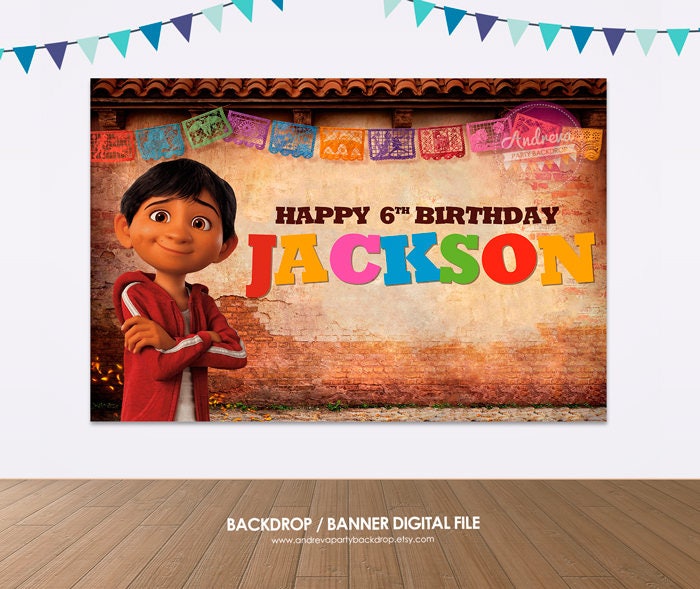 Coco Backdrop Coco Banner Printable Coco Disney Party | Etsy