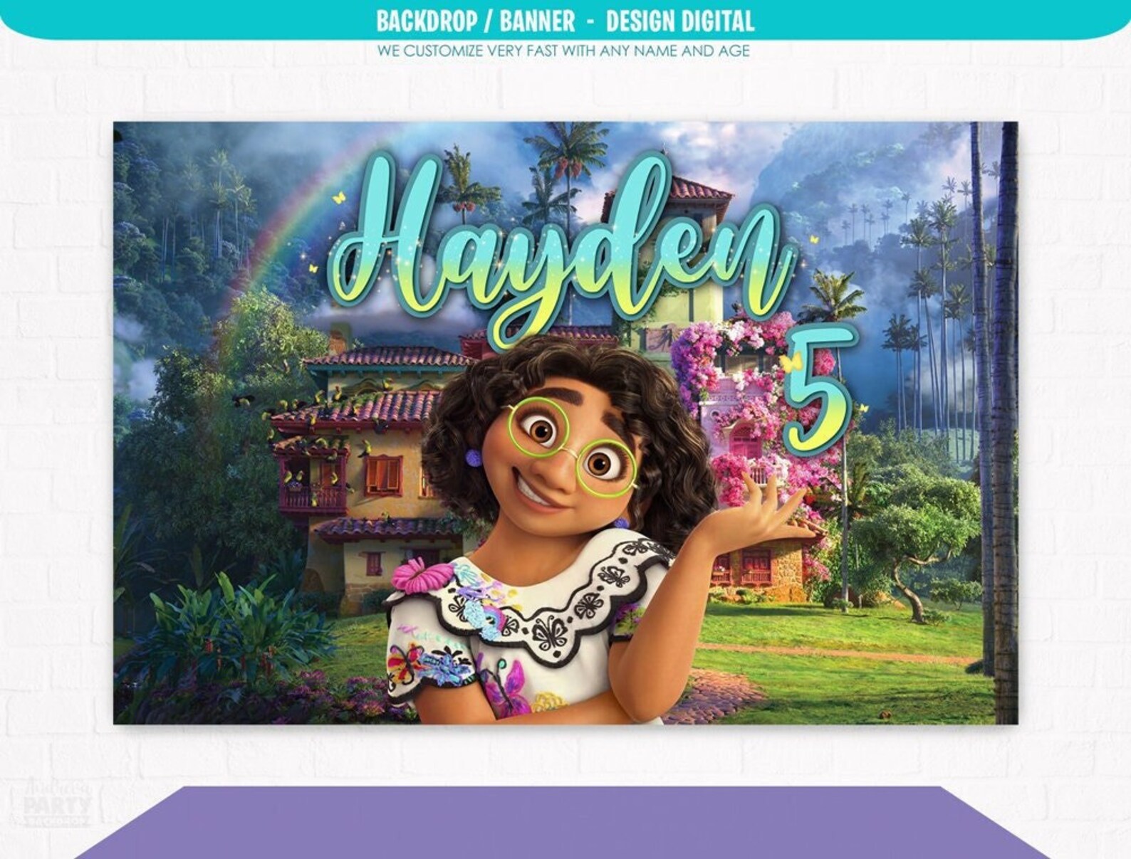 Encanto Backdrop Encanto Birthday Encanto Banner Encanto - Etsy