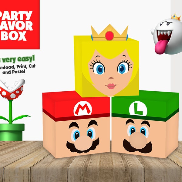 Super Mario Printable Boxes - Etsy UK