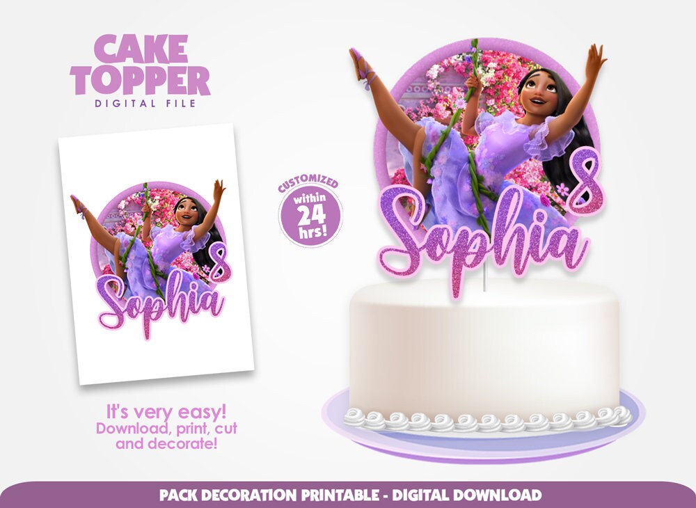 Paper & Party Supplies Isabela Birthday Party Isabela Cake topper ...
