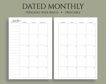 4 x 6 calendar | Etsy