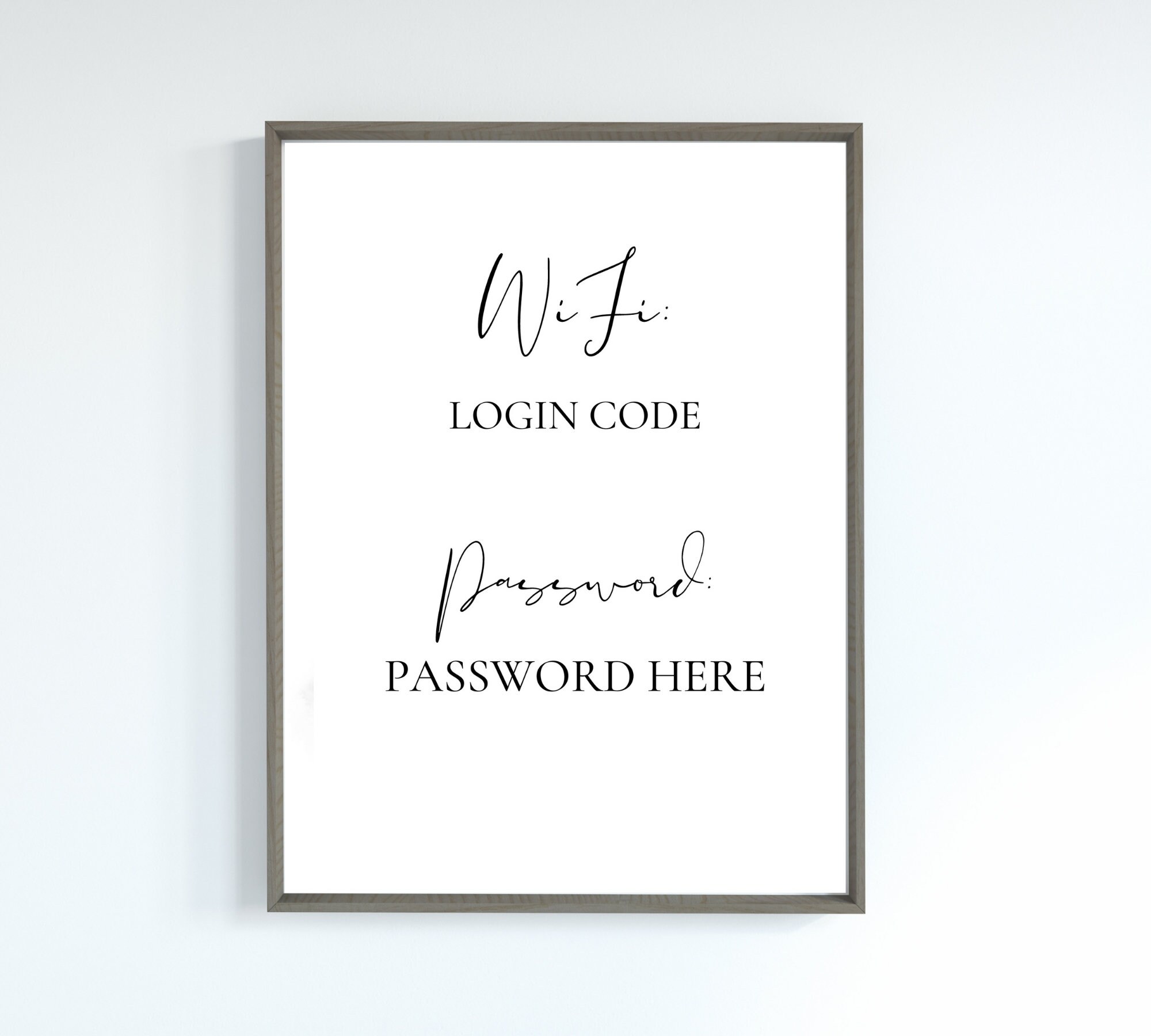 Wifi Password Print Wifi Sign Office Wifi Print - Etsy UK