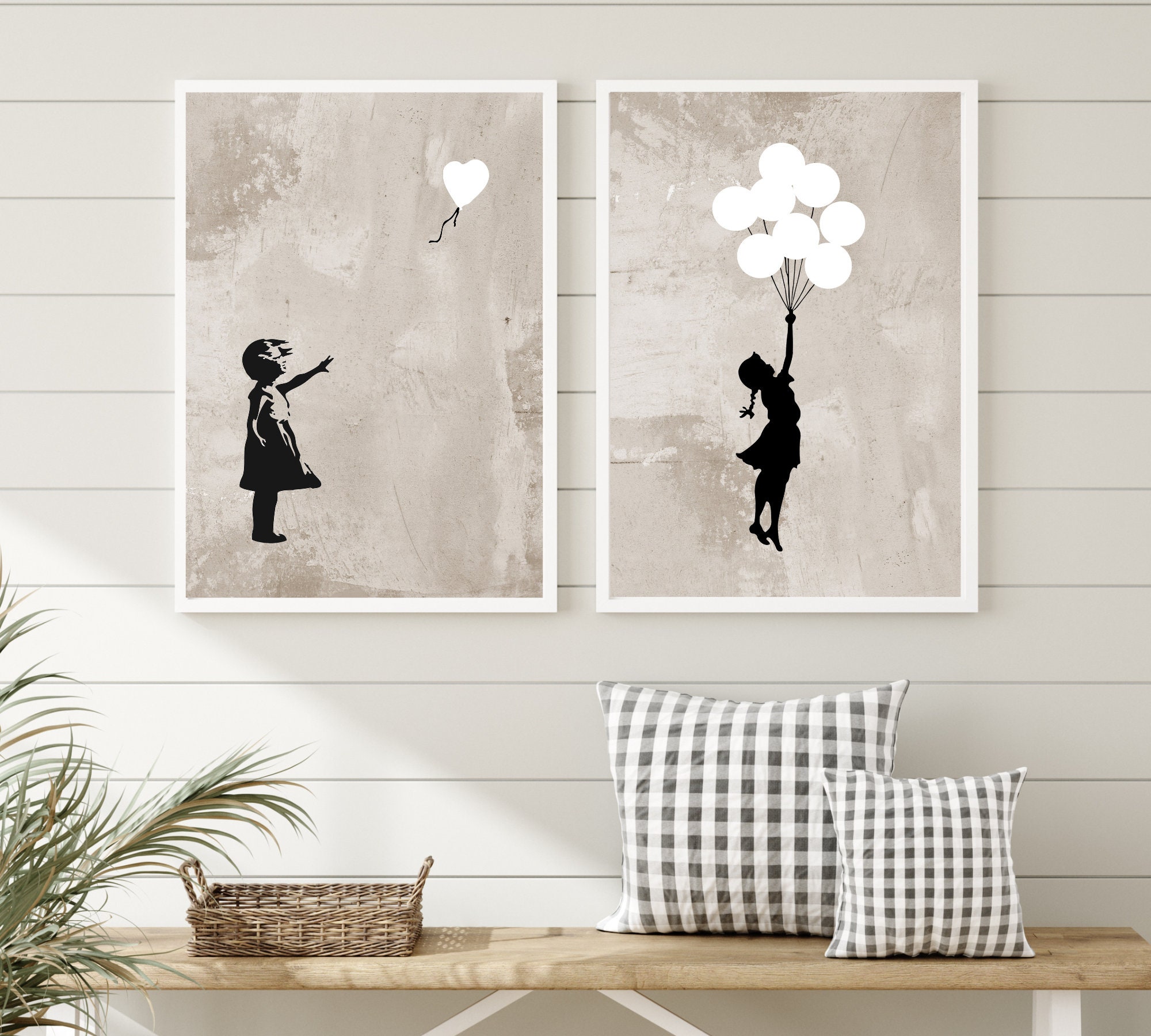 SET OF 2 Banksy Prints Banksy Wall Art Banksy Print Banksy - Etsy UK