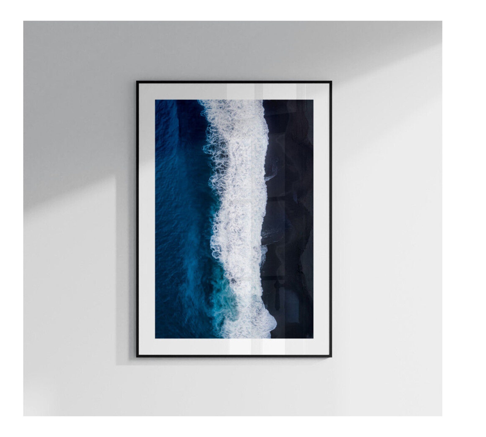 SET OF 3 Beach Prints, Navy Blue Ocean Photography, Nautical Wall Art ...