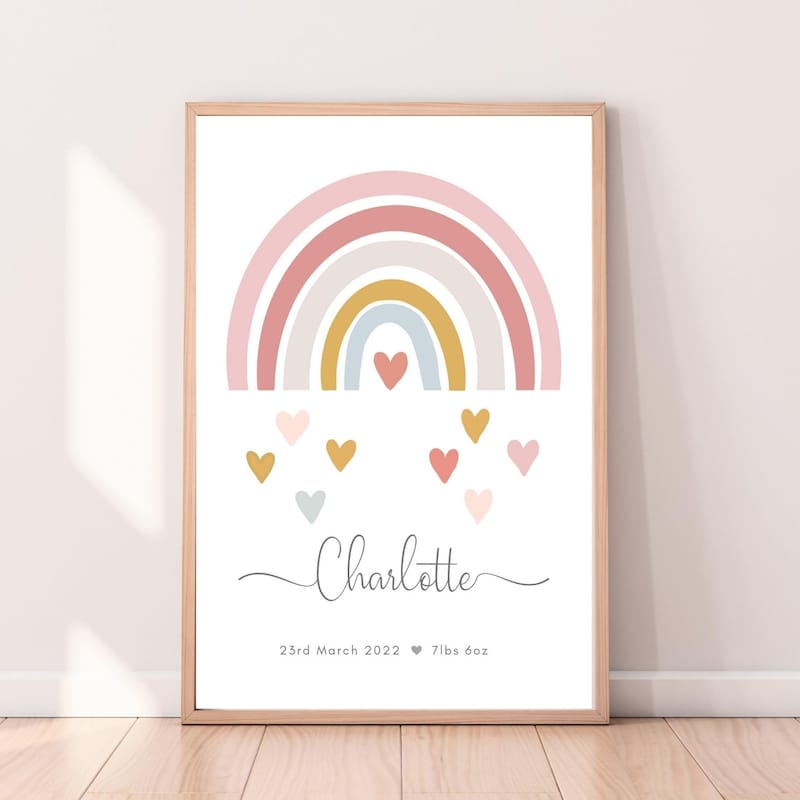 Rainbow Print - Etsy UK