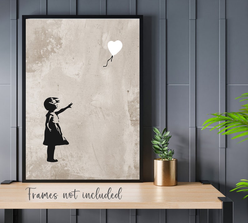 SET OF 2 Banksy Prints Banksy Wall Art Banksy Print Banksy - Etsy UK