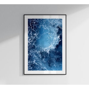 SET OF 3 Beach Prints, Navy Blue Ocean Photography, Nautical Wall Art ...