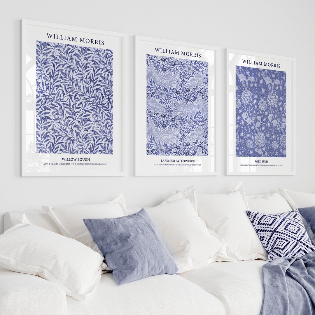 William Morris Prints, Blue Prints, Bedroom Posters, Living Room Prints ...