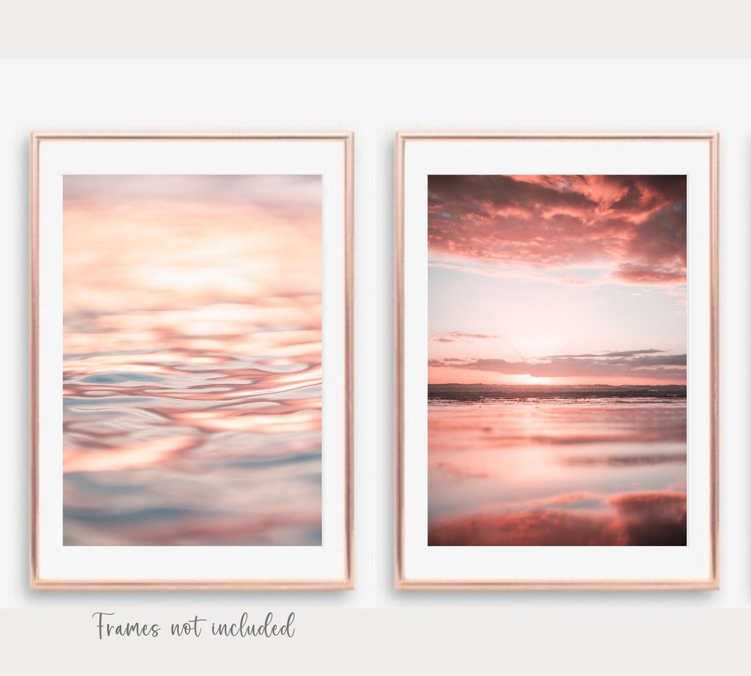 Floral Pink Wall Art, Pink Prints, Beach Prints, Blush Pink Photo ...