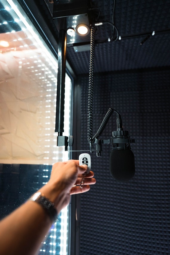 Adjustable Microphone Lift With Remote Control Ceiling | Etsy