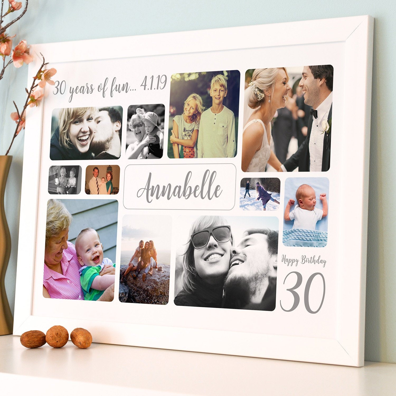 30th Birthday Picture Frame