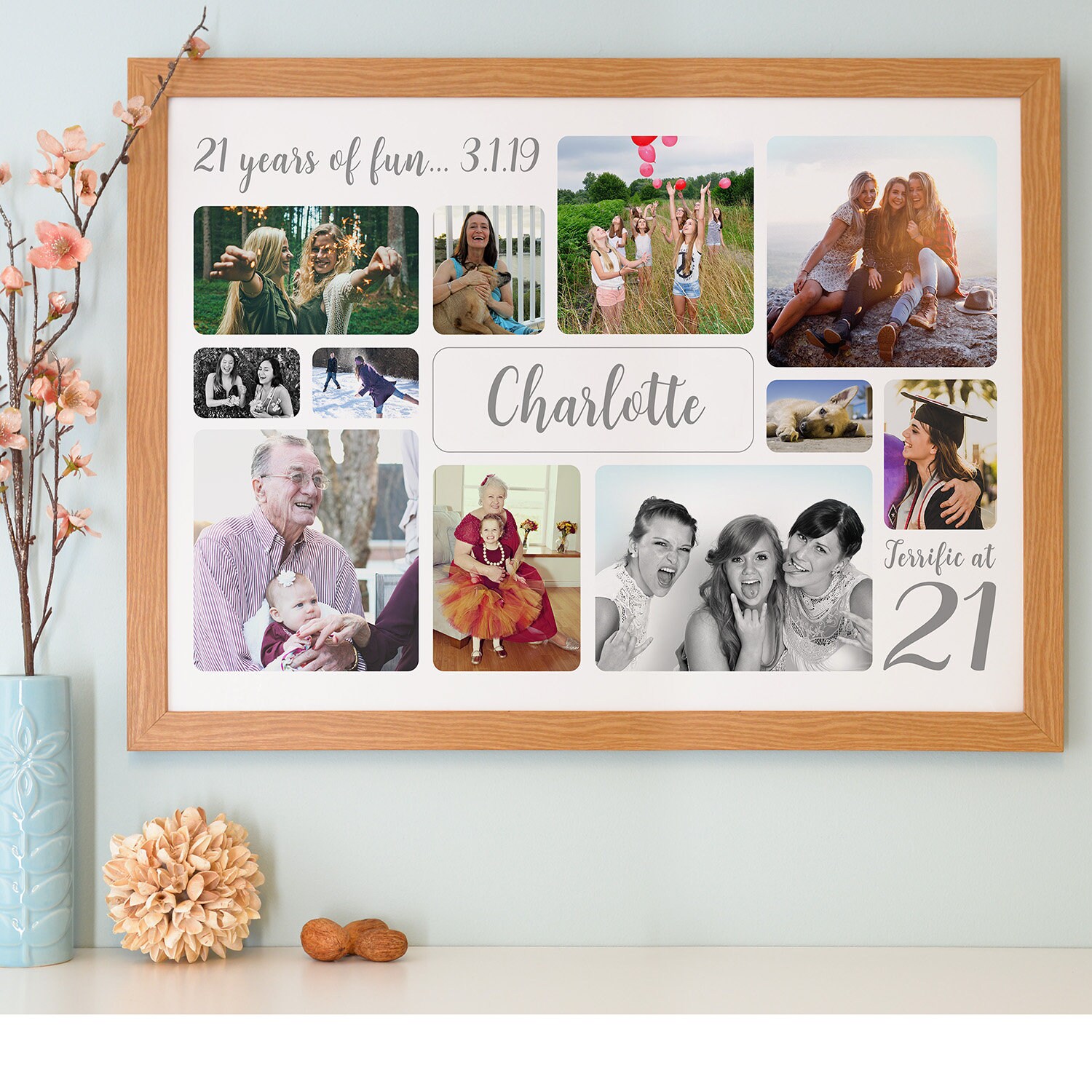 Personalised 21st Birthday Photo Collage - Etsy