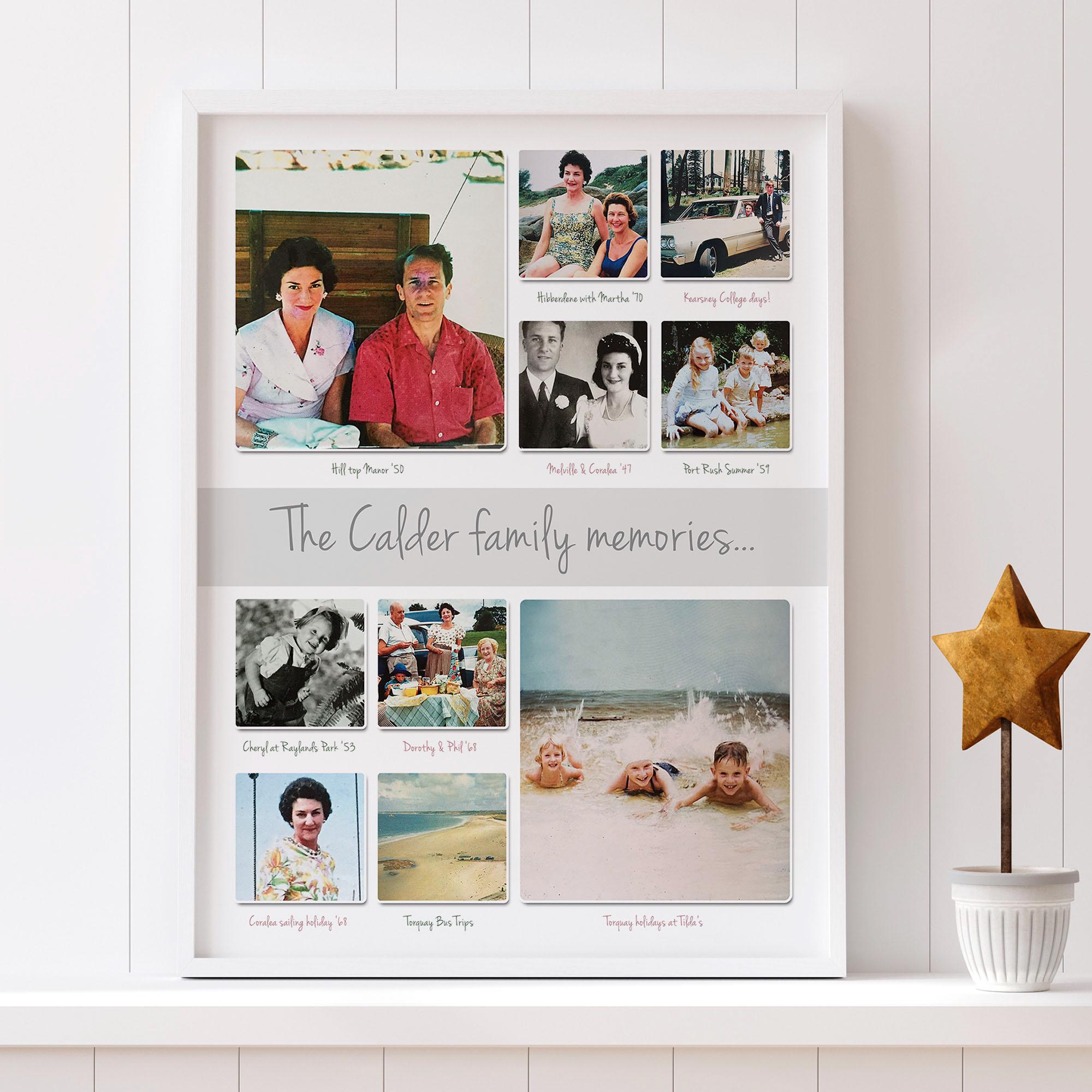 Personalised Past Memories Photo Collage | Photo Collage | Photo ...