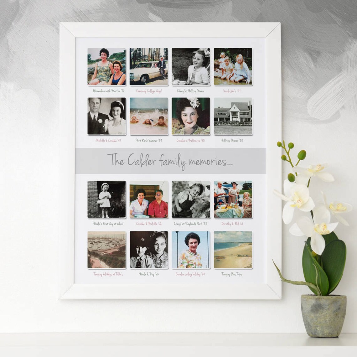Personalised Past Memories Photo Collage | Etsy