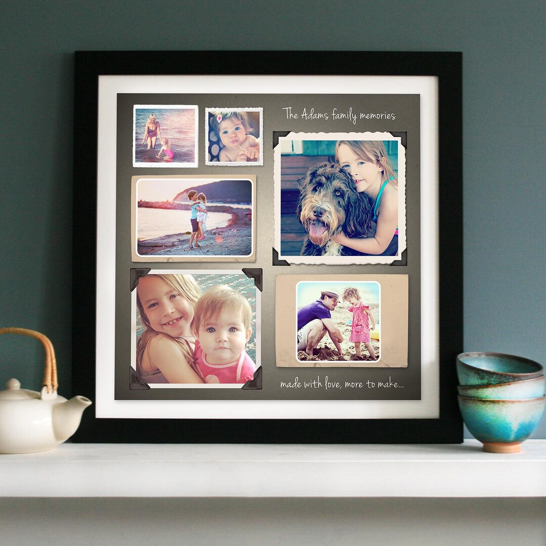 Personalised Photo Memories Collage Canvas or Print | Photo Montage ...