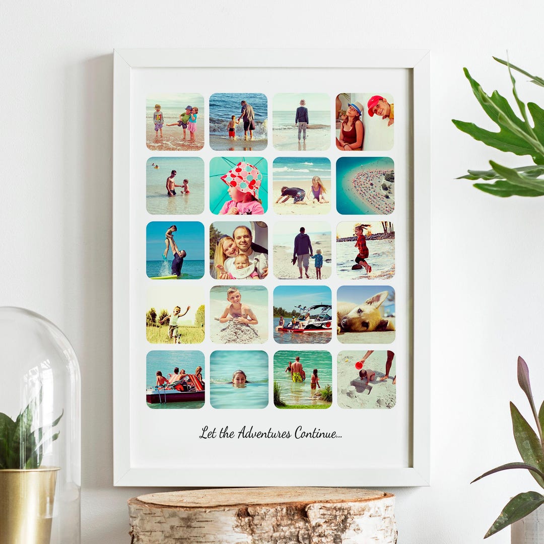 Personalised Collage With Text | Photo Collage | Milestone Birthday ...