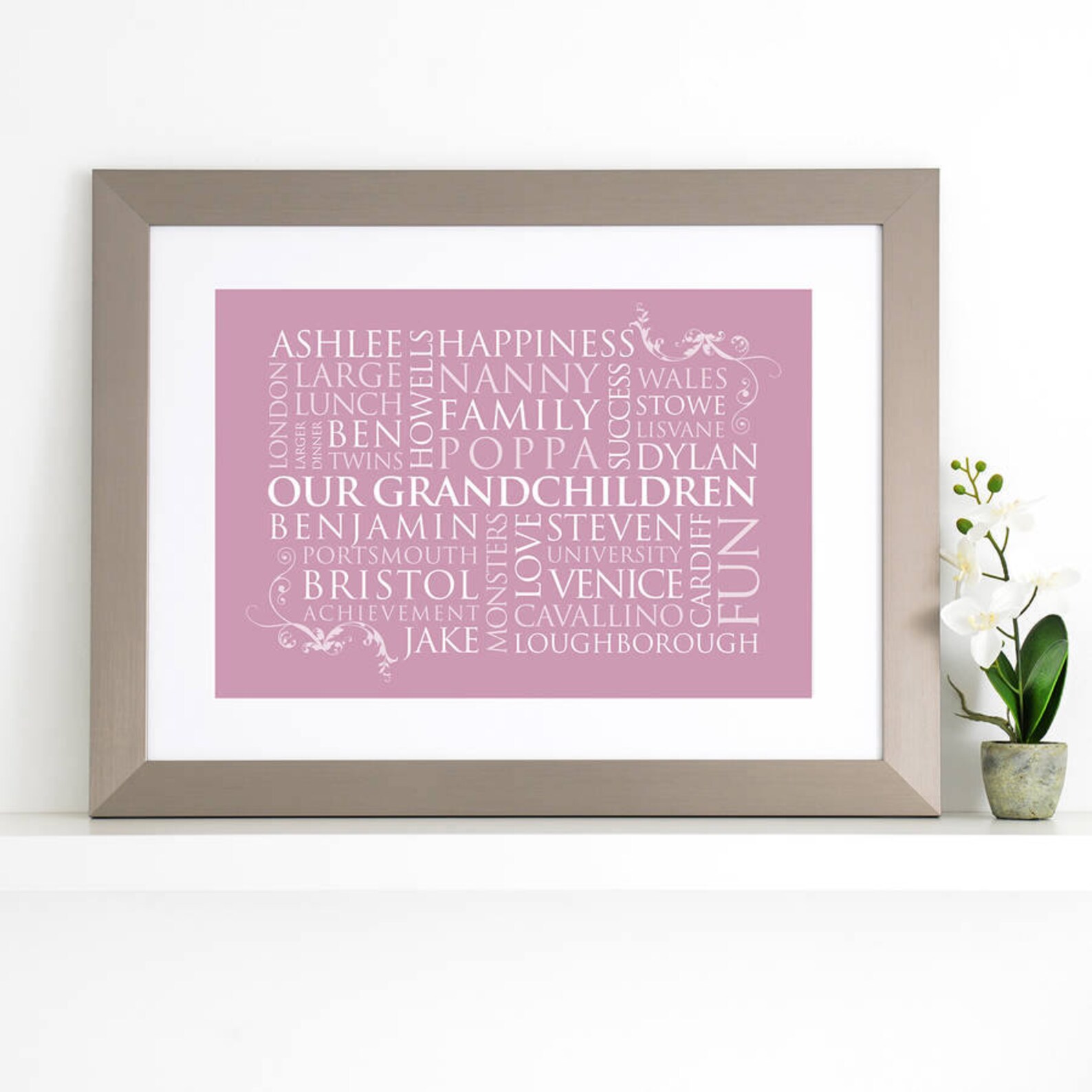 Personalised Word Art for One - Etsy