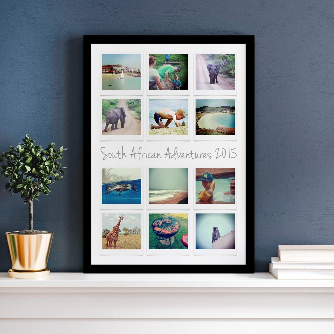 Personalised Photo Collage With Text | Photo Collage | Milestone ...