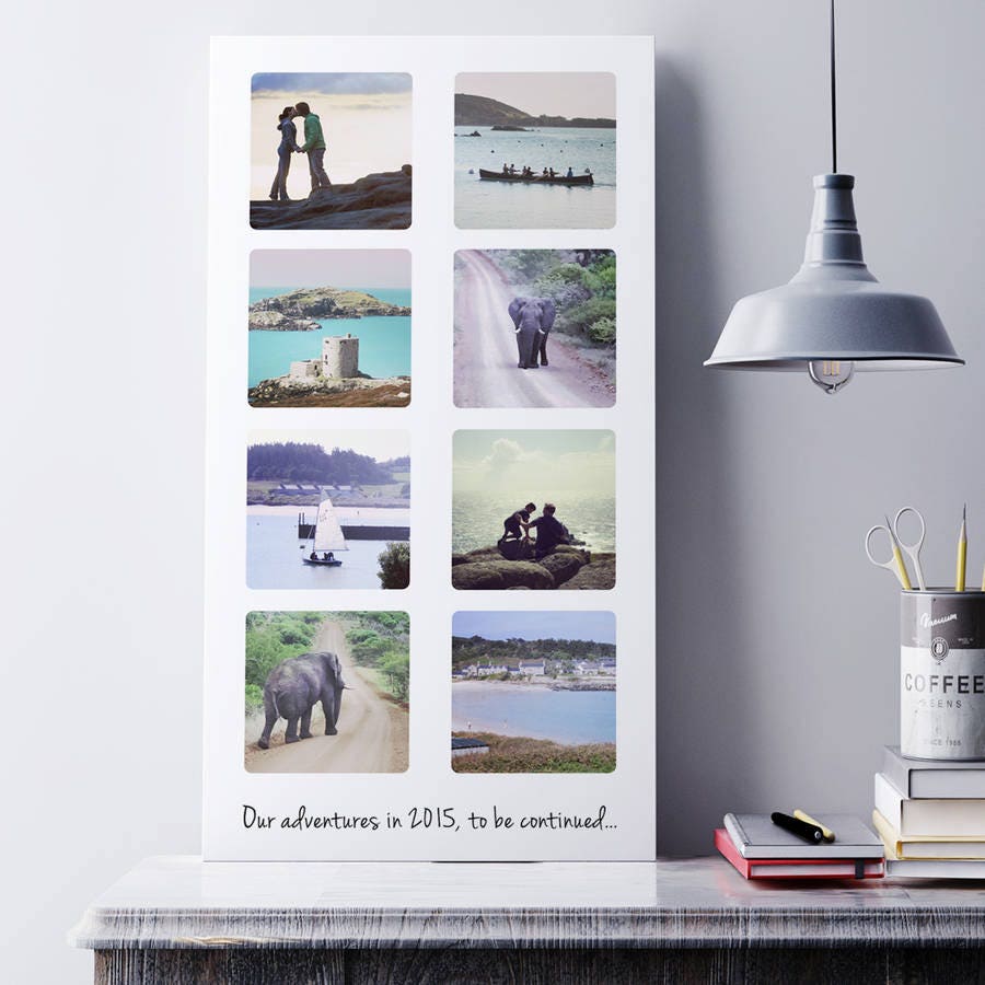 Personalised Photo Collage Portrait Art - Etsy