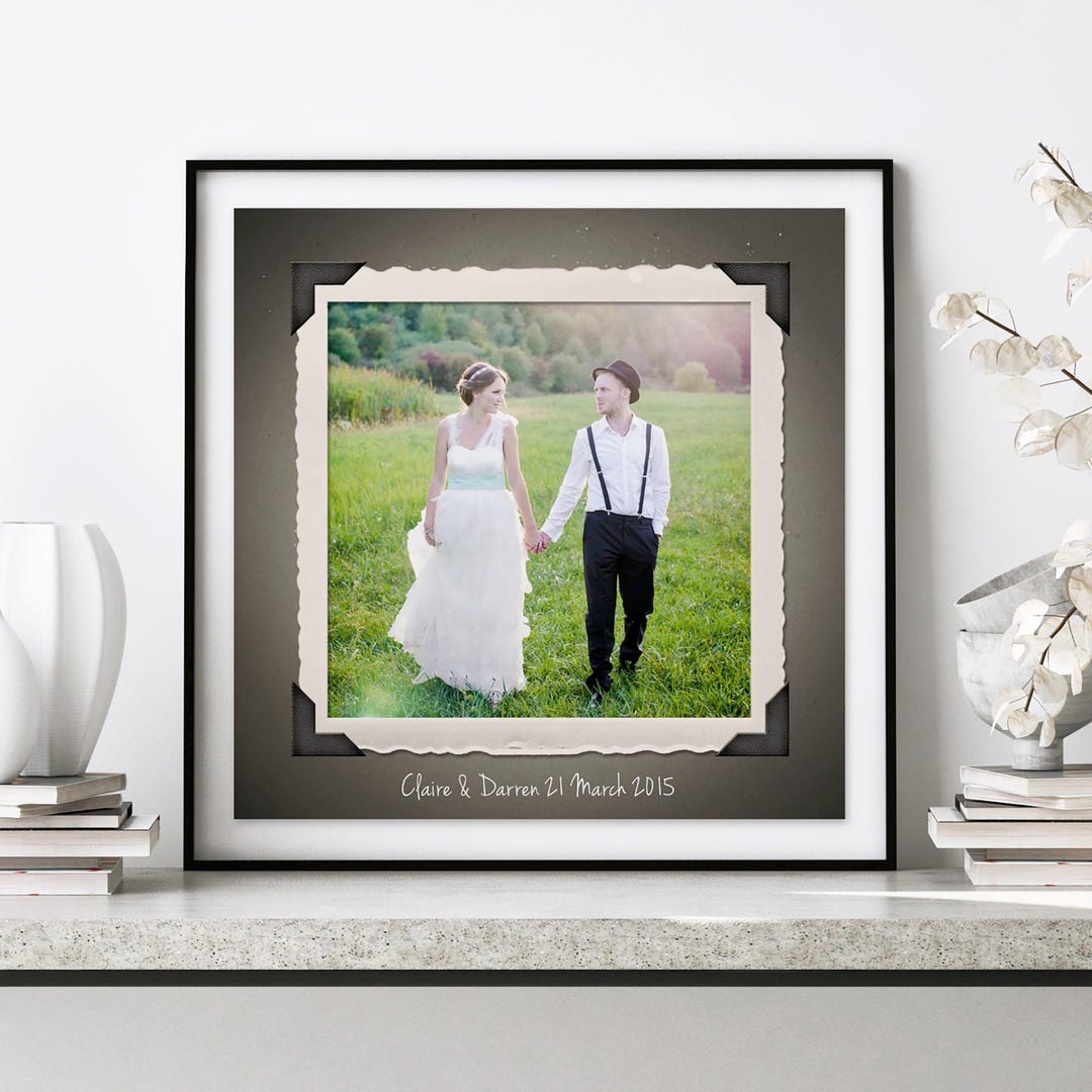 Personalised Retro Photo Print or Canvas | Photo Montage | Retro Photo ...