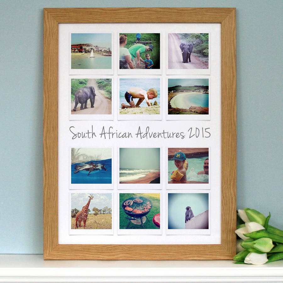 Personalised Photo Collage With Text - Etsy