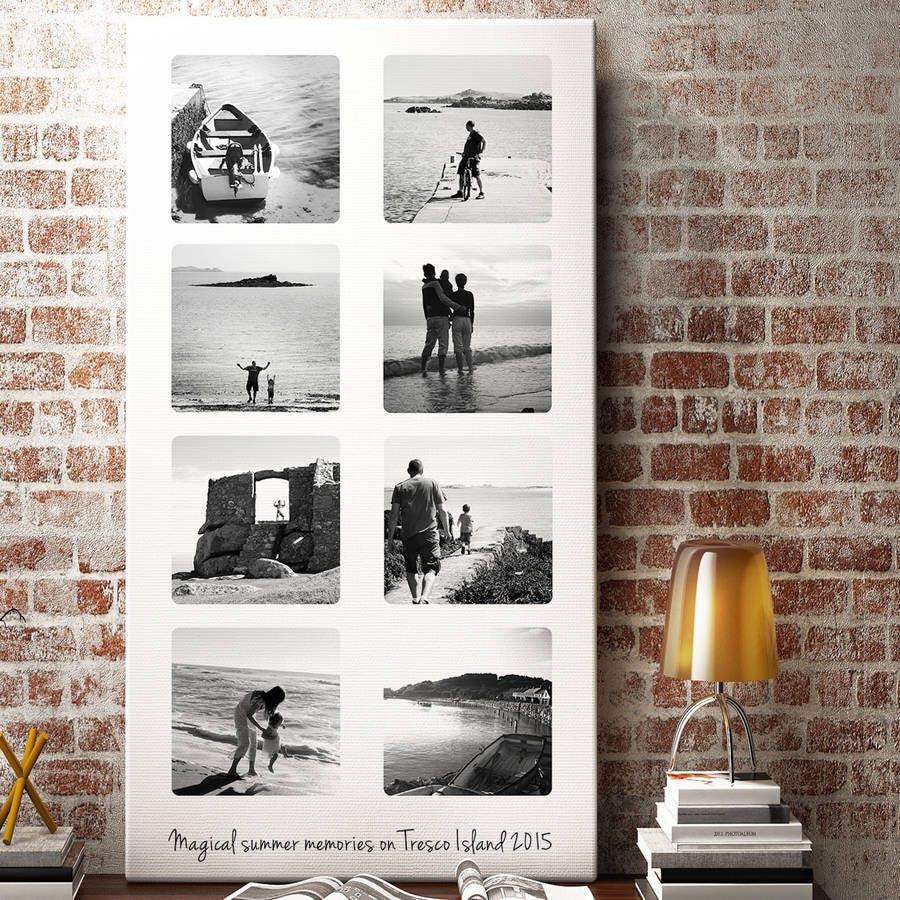 Personalised Photo Collage Portrait Art - Etsy