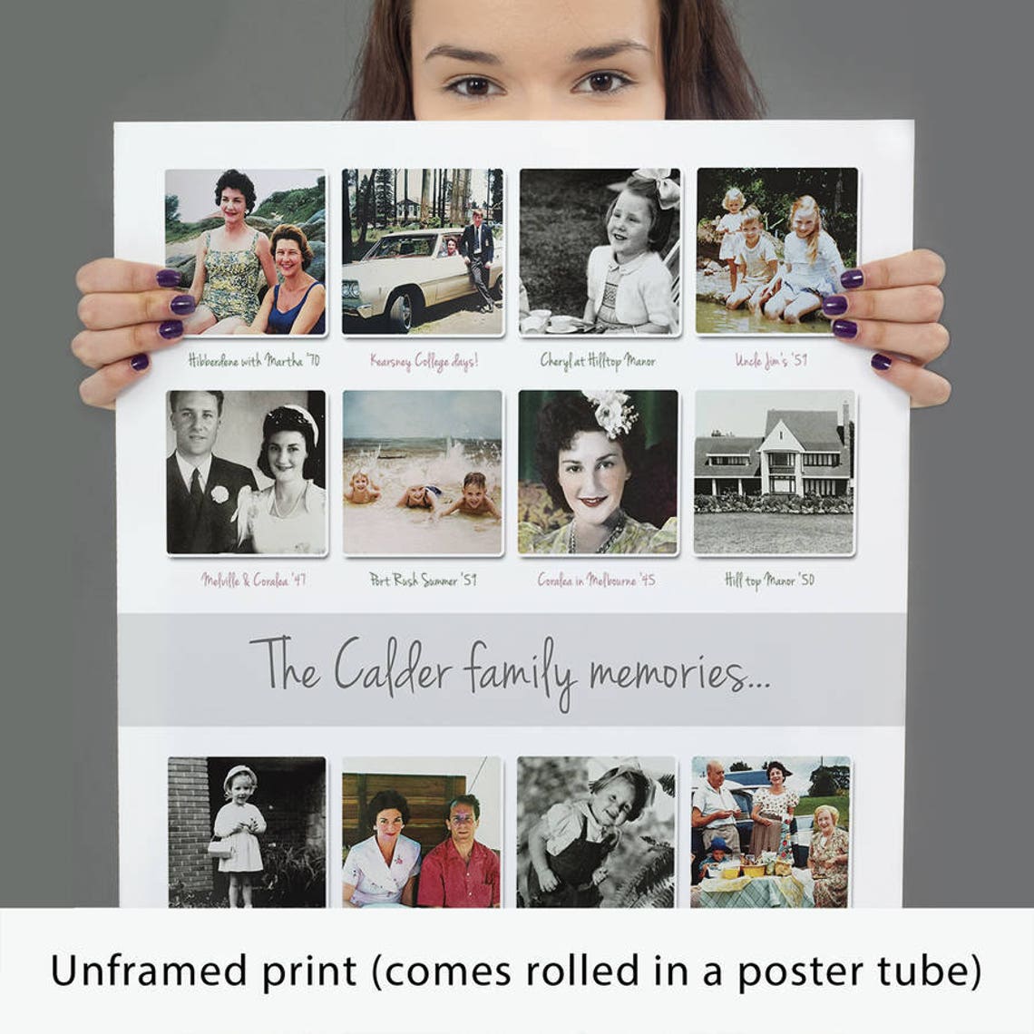 Personalised Past Memories Photo Collage | Etsy