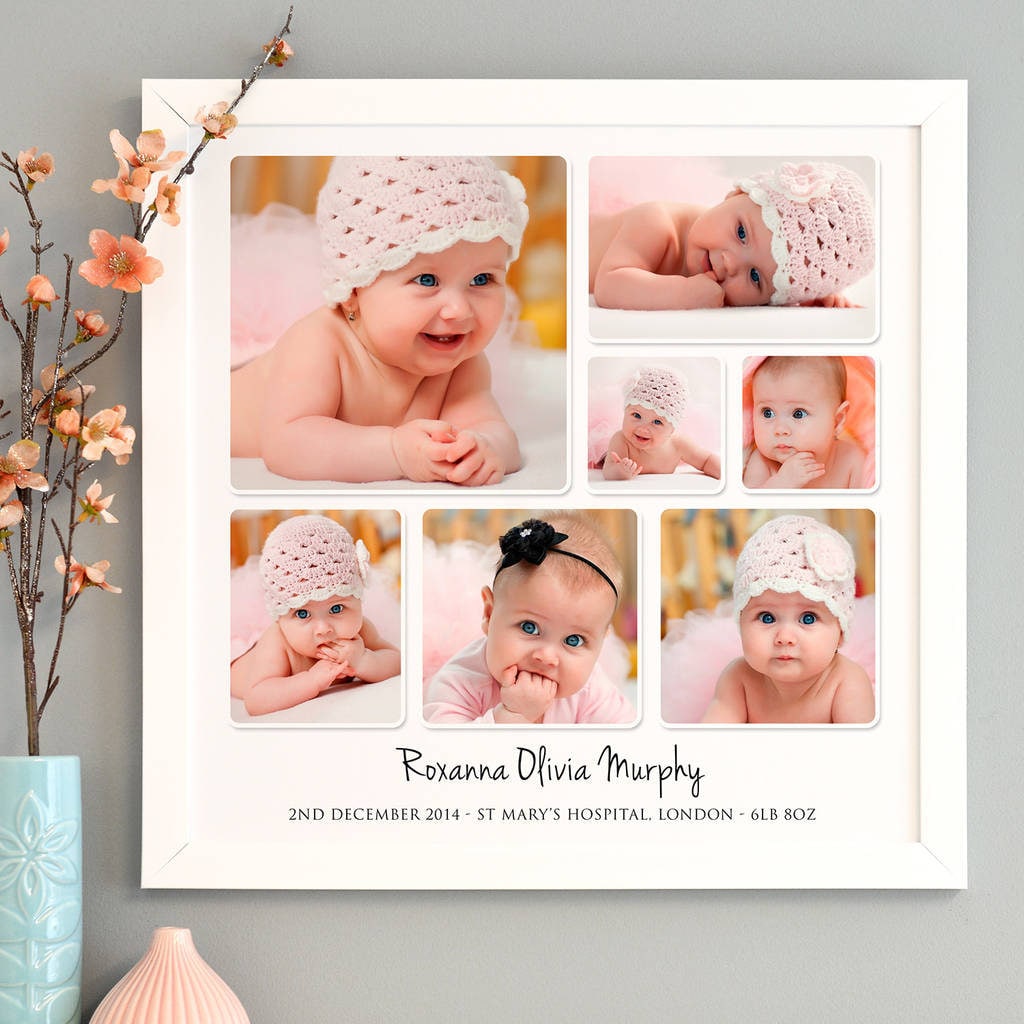 Personalised Baby Photo Collage - Etsy