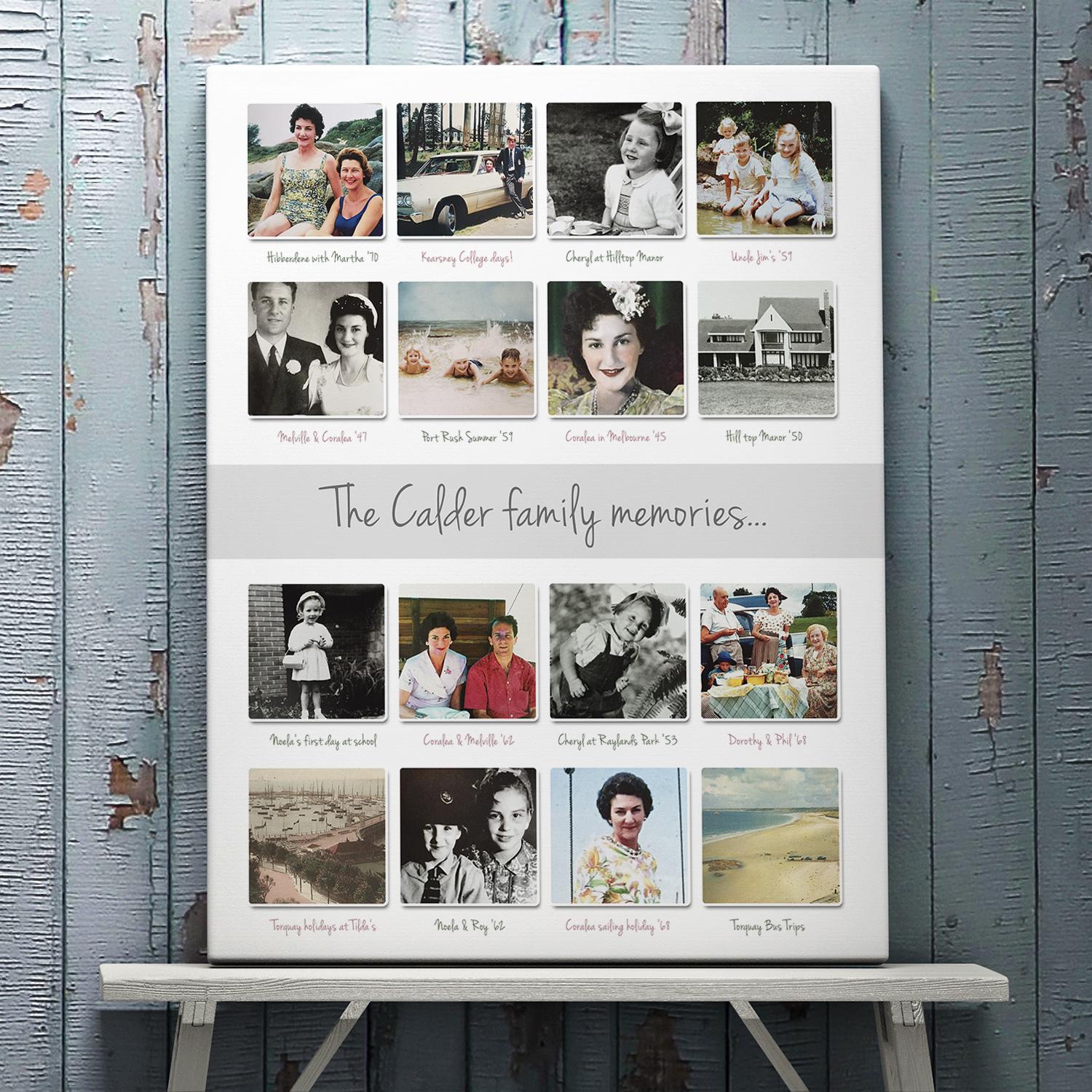 Personalised Past Memories Photo Collage | Photo Collage | Photo ...