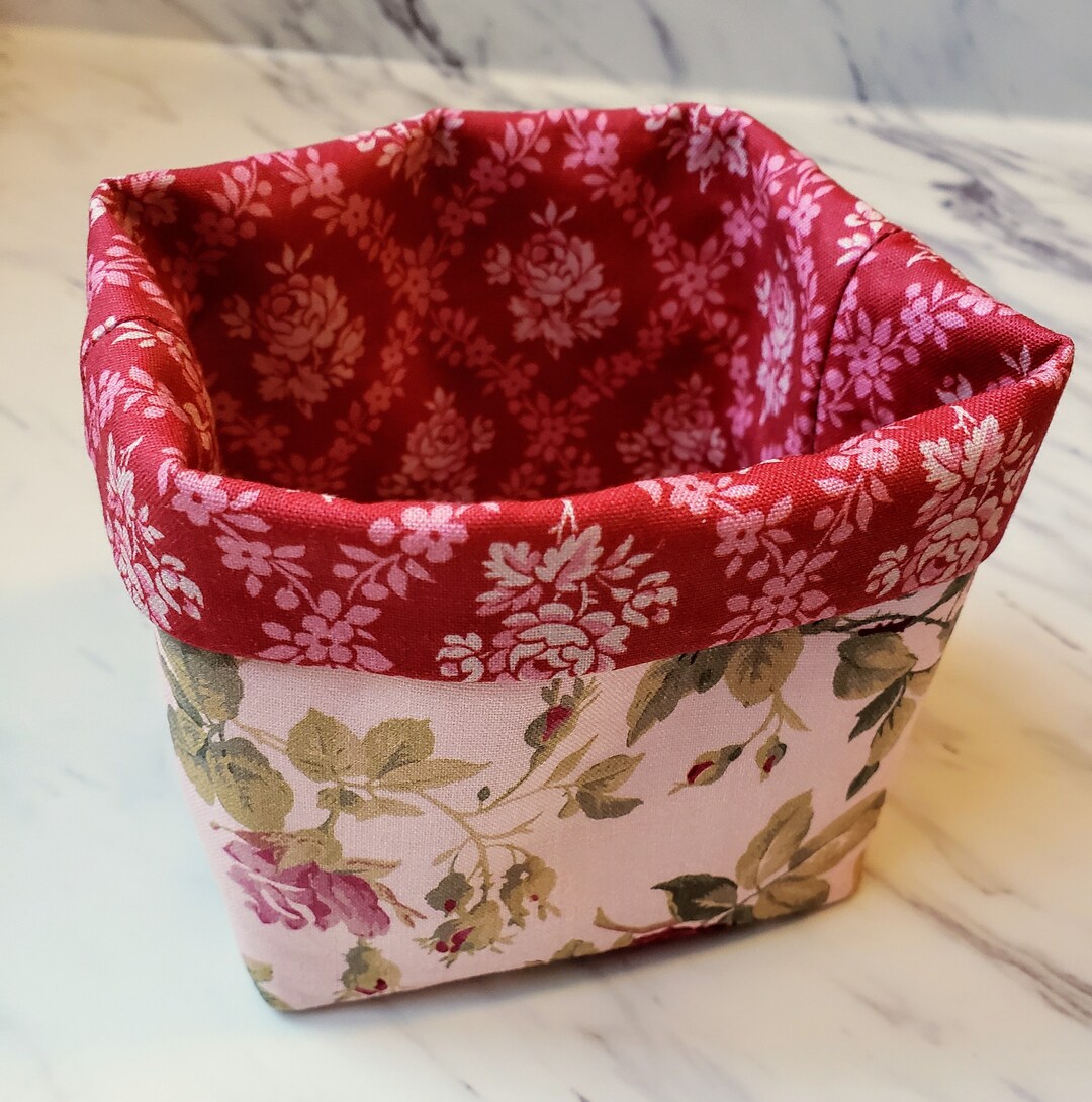 Fabric Thread Basket, ORT Basket, Fabric Basket, Hair or Make-up ...