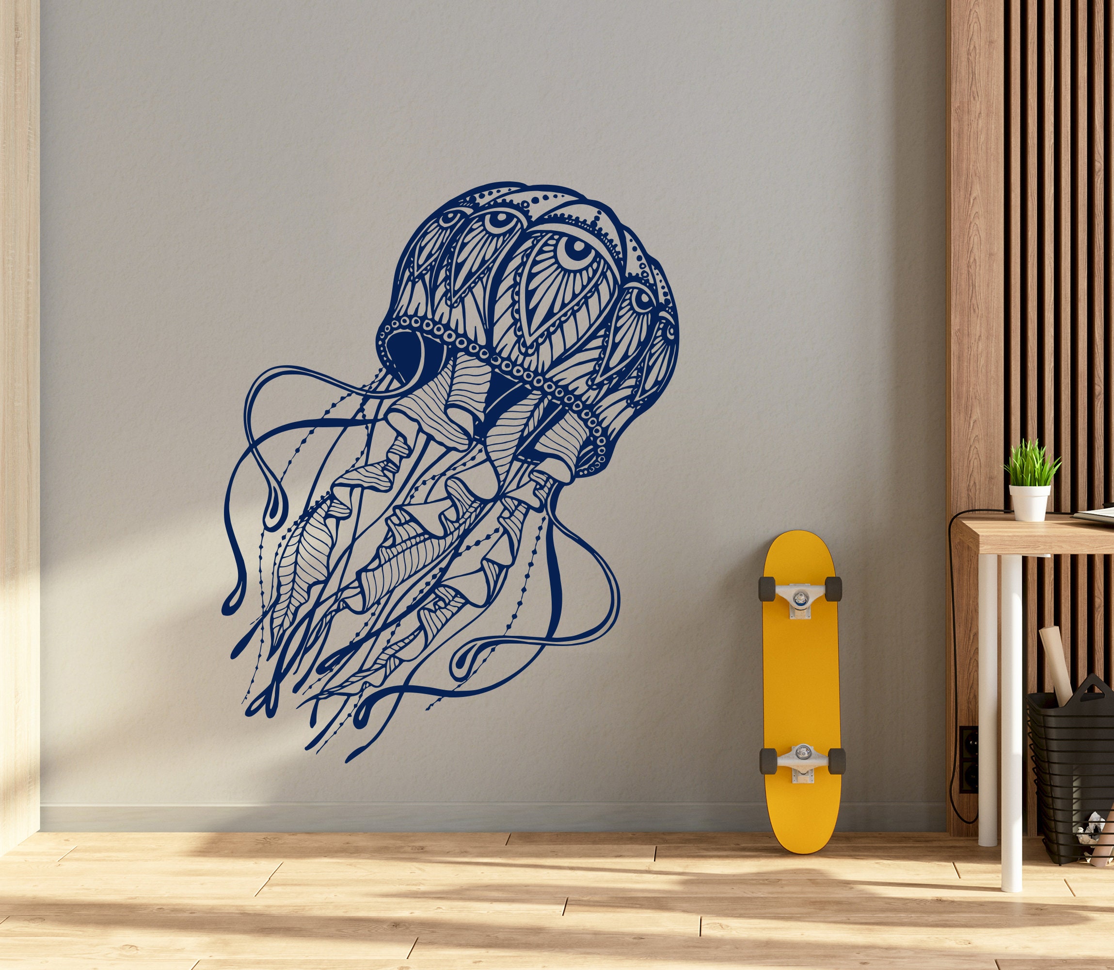 Jellyfish Wall Decals Bathroom Sea Ocean Animal Decals - Etsy