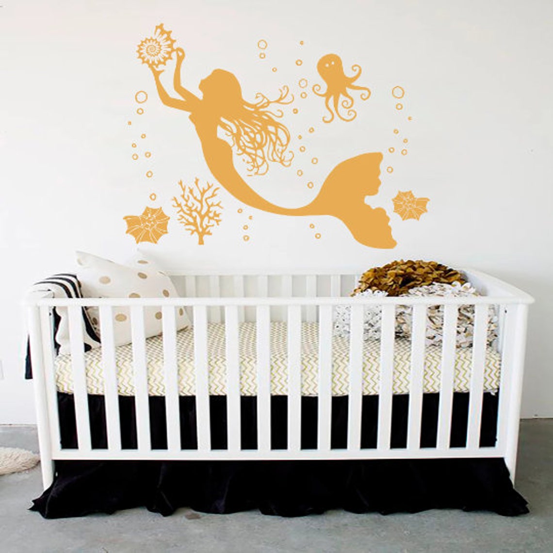 Mermaid Wall Decal Nymph Sea Ocean Sticker Bathroom Vinyl - Etsy
